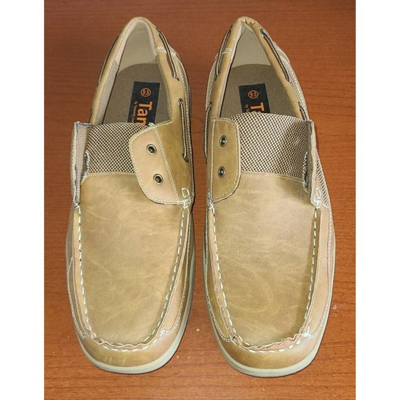 Tan's | Shoes | Tansmith Tans Mens Size 95 Leather Topsider Boat Shoes ...